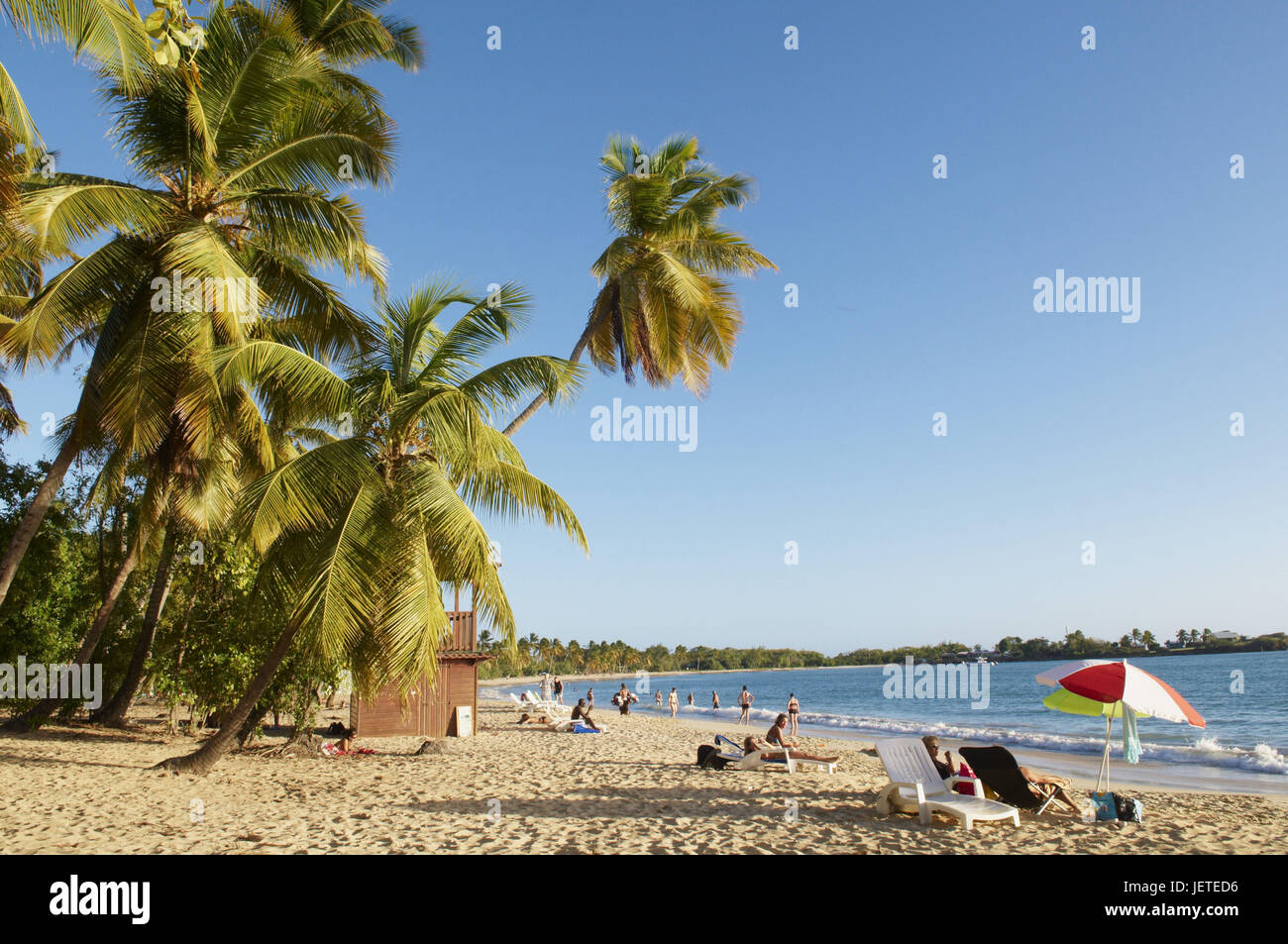 Martinique, tourist in the Sainte Anne beach Stock Photo - Alamy
