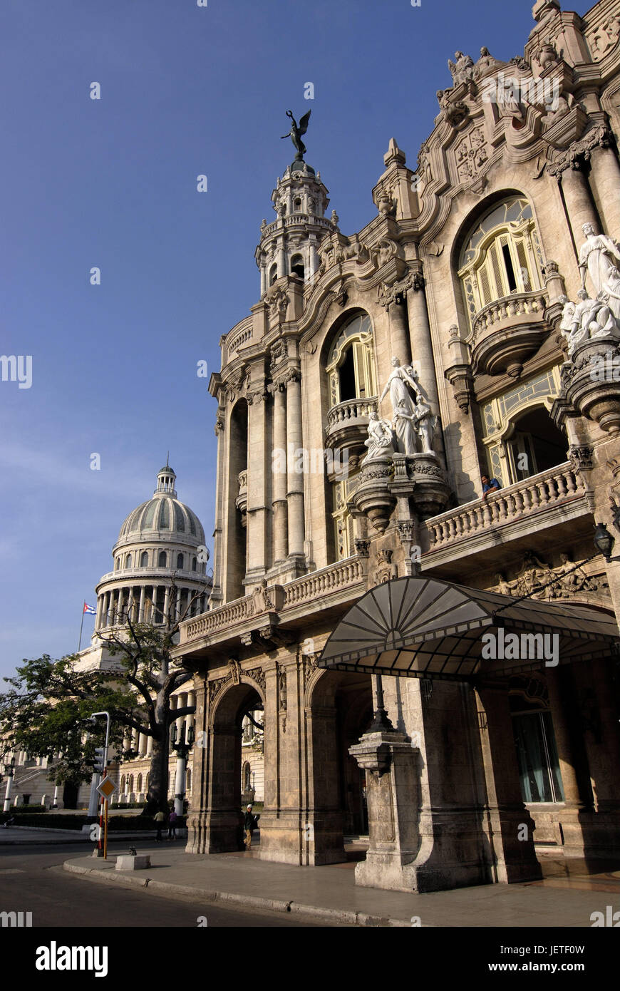 Cuba, Havana, Grand Teatro, Capitol, detail, the Caribbean, island ...