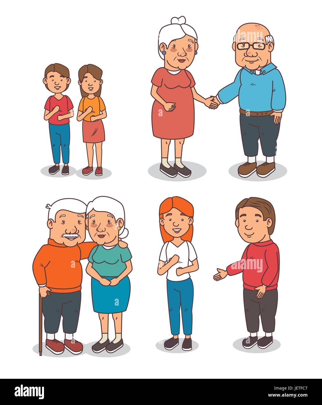 Lovely family cartoon vector illustration graphic design Stock Vector ...