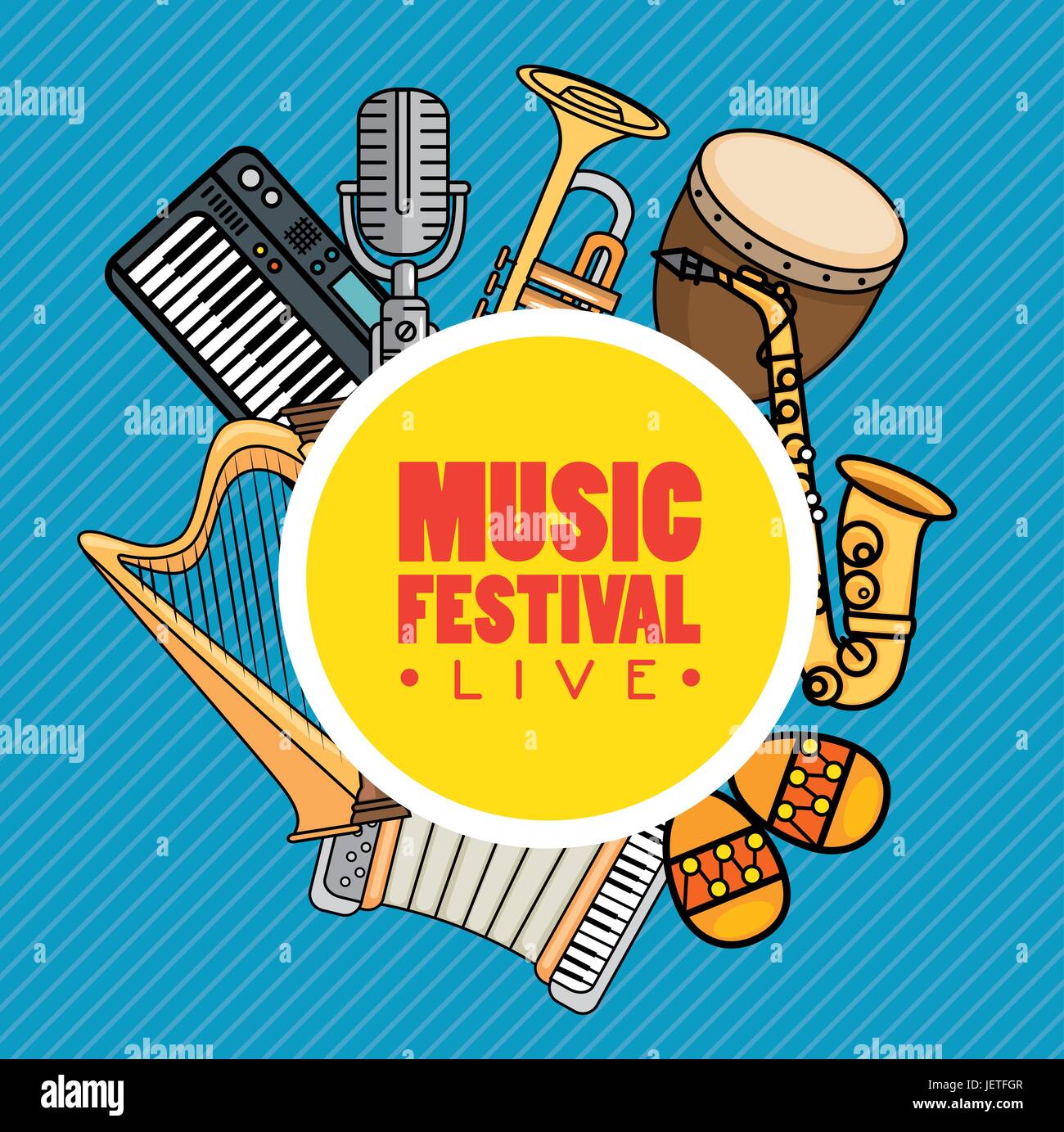 Night outdoor music festival Stock Vector Images - Alamy