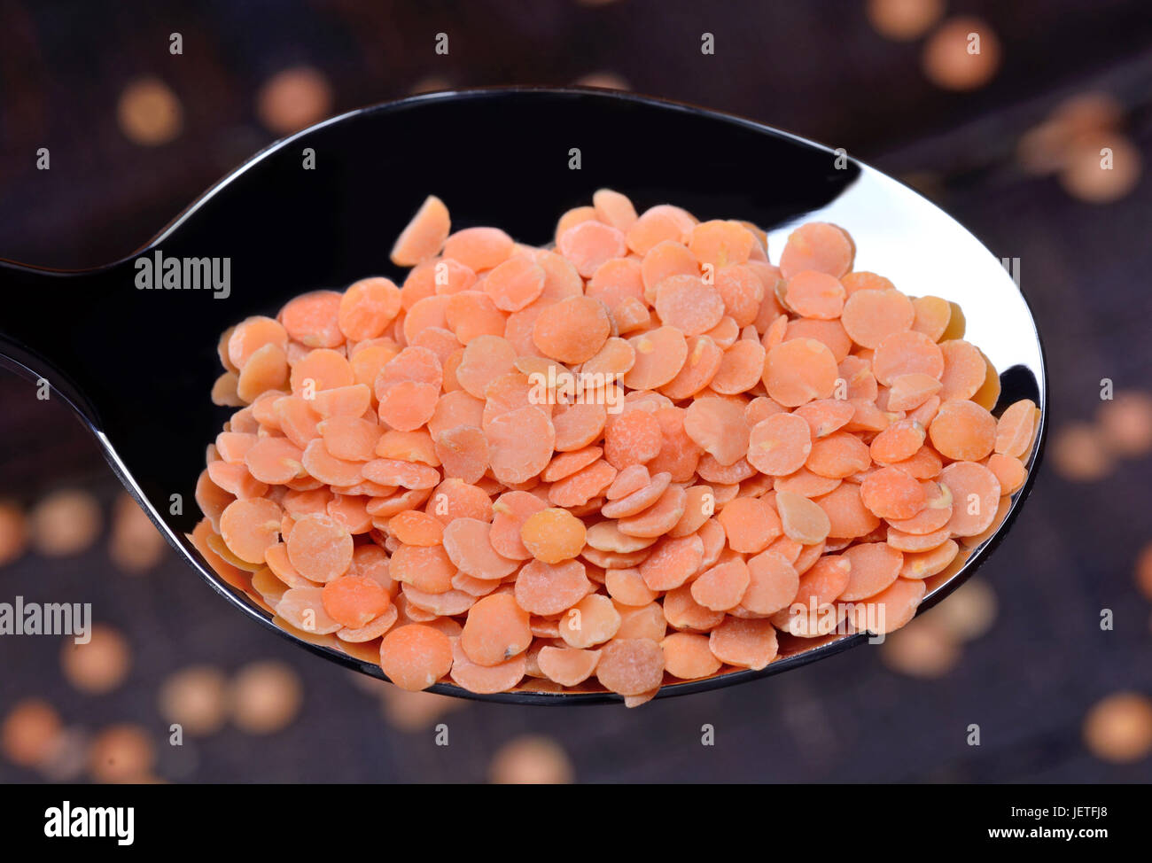 Red lentils in metal hi-res stock photography and images - Alamy