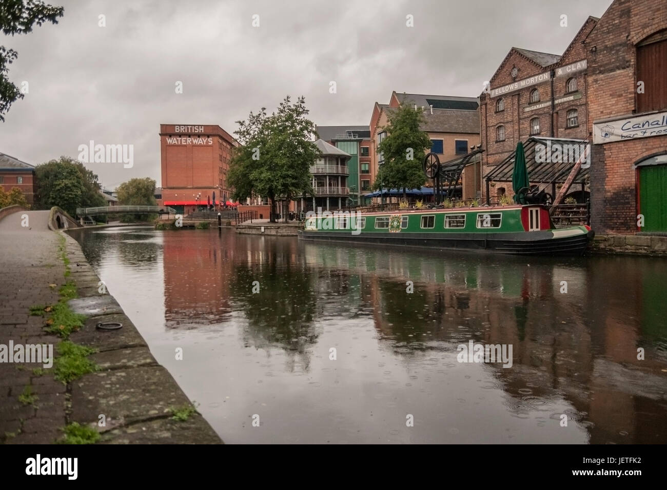 Nottingham canal and British Waterways building Stock Photo - Alamy