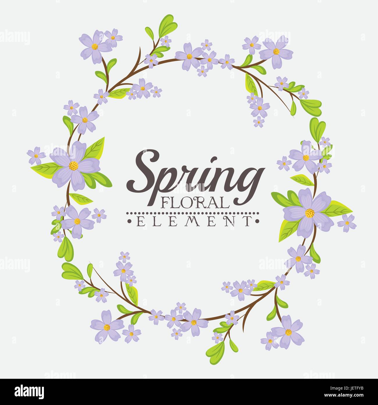 Floral Spring Graphic Design Stock Vector Image & Art - Alamy