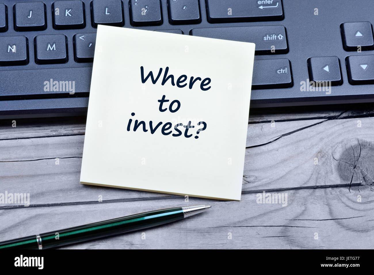 Word writing text Where To Invest question. Business photo showcasing ...