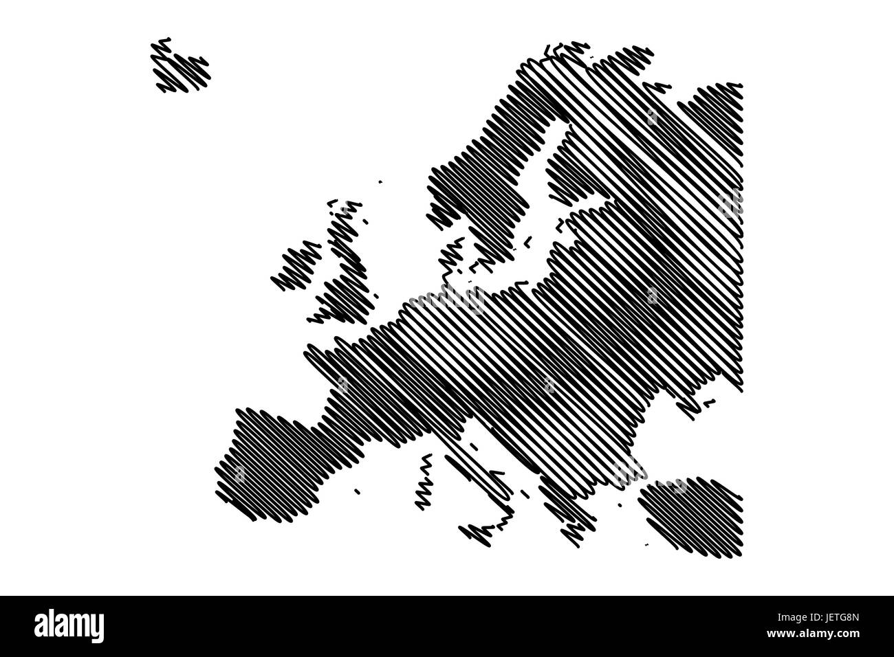 Map of Europe vector illustration Stock Vector Image & Art - Alamy