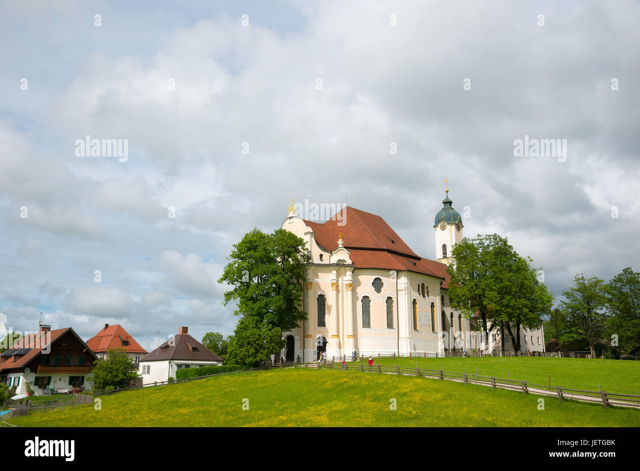 Wieskirche Pilgrimage Church Wies Bavaria Stock Photos & Wieskirche ...