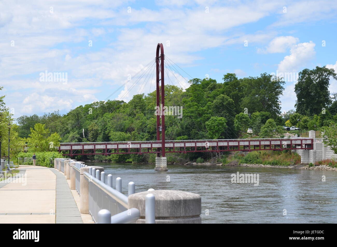 Mishawaka riverwalk bridge hi-res stock photography and images - Alamy