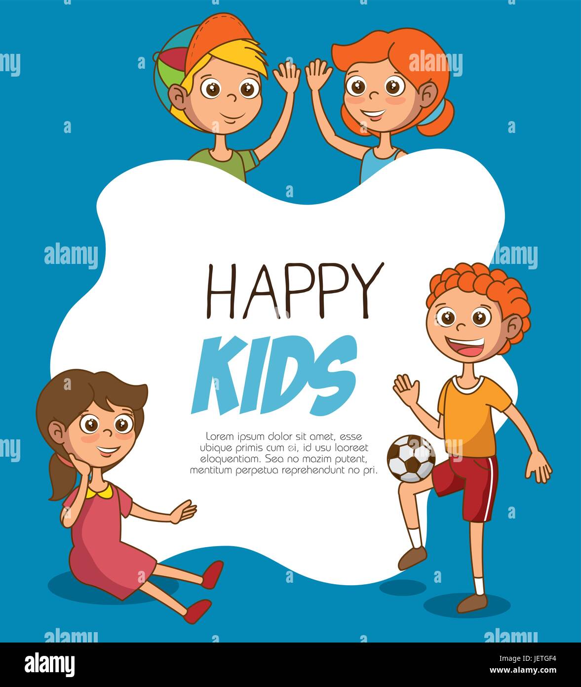 cute cartoon kids frame Stock Vector Image & Art - Alamy