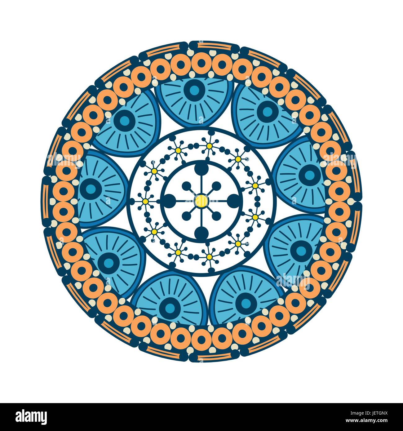 Mandala Vintage decorative elements Stock Vector Image & Art - Alamy