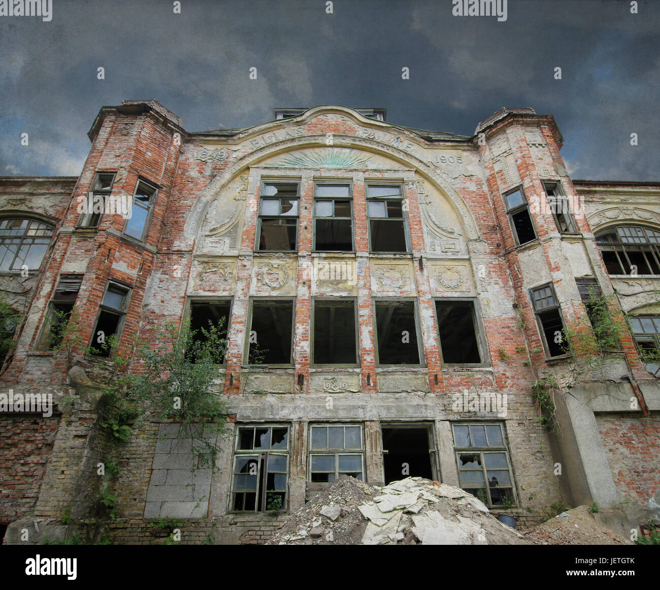 Former Elias Palme factory, Czech Republic, Kamenicky Senov Stock Photo ...