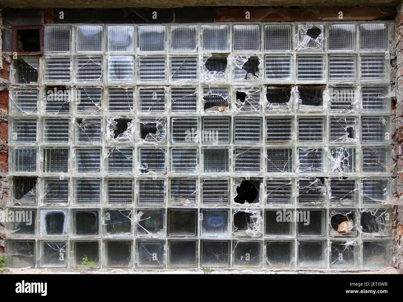 Broken smashed window glass hi-res stock photography and images - Alamy