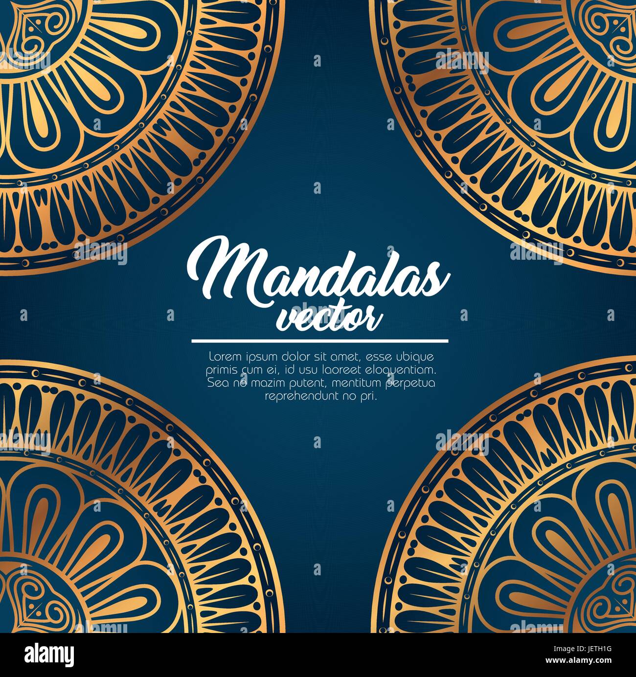 mandala vintage template Stock Vector Image & Art - Alamy