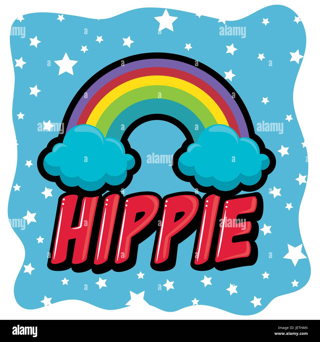 Hippie retro style background Stock Vector Image & Art - Alamy