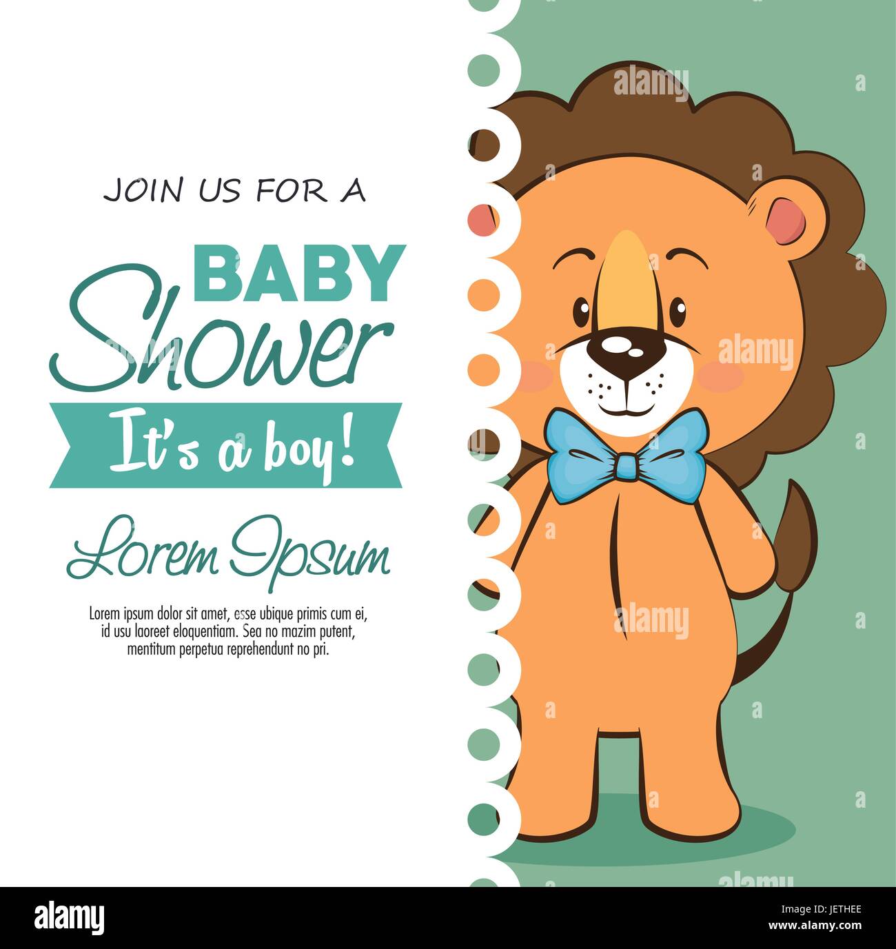 baby shower boy invitation card Stock Vector Image & Art - Alamy