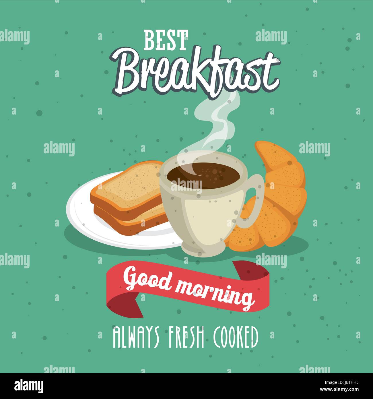 breakfast concept with food and drinks Stock Vector Image & Art - Alamy