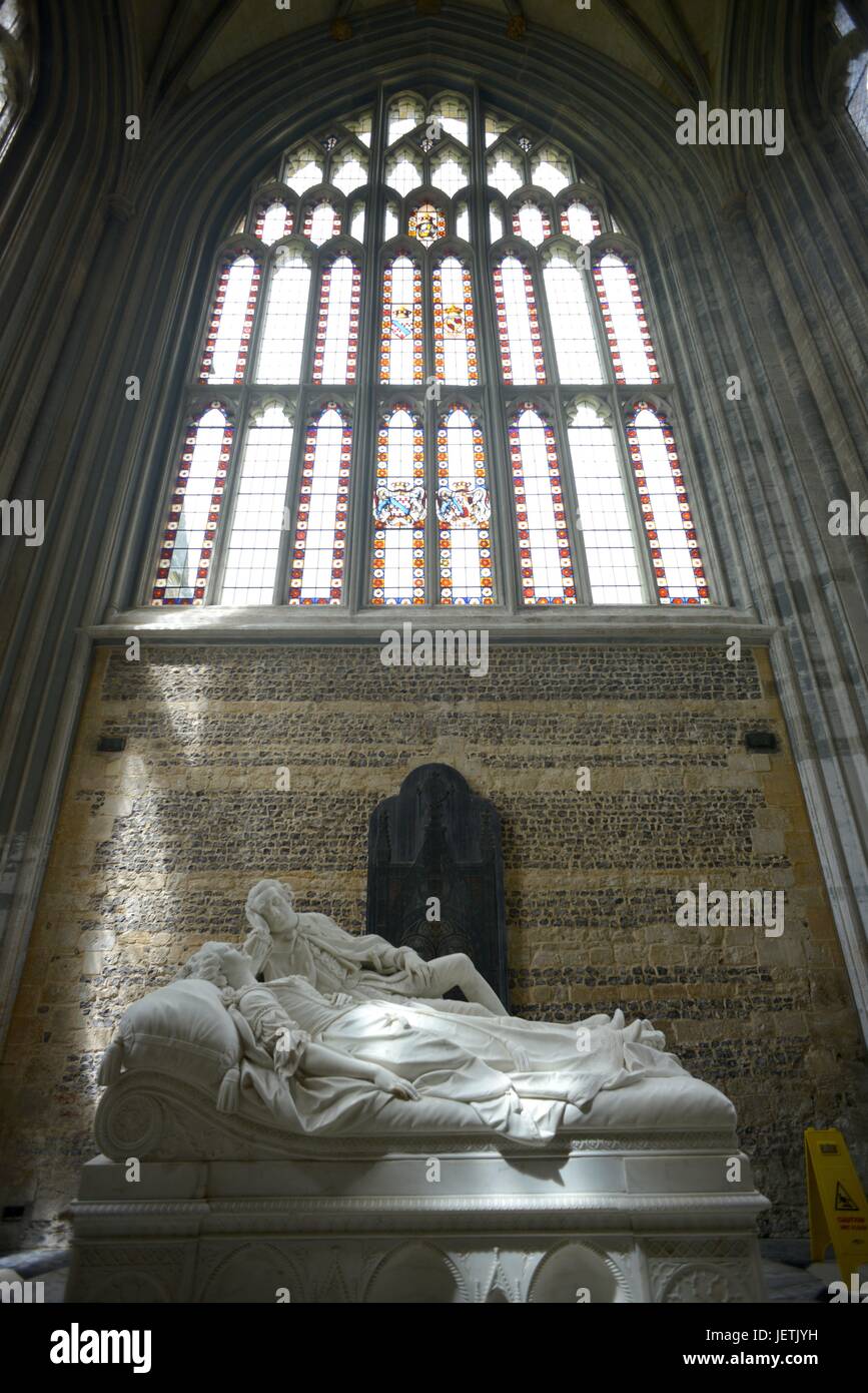 Inside view of Milton Abbey Church in Dorset on June fifteenth 2016 ...