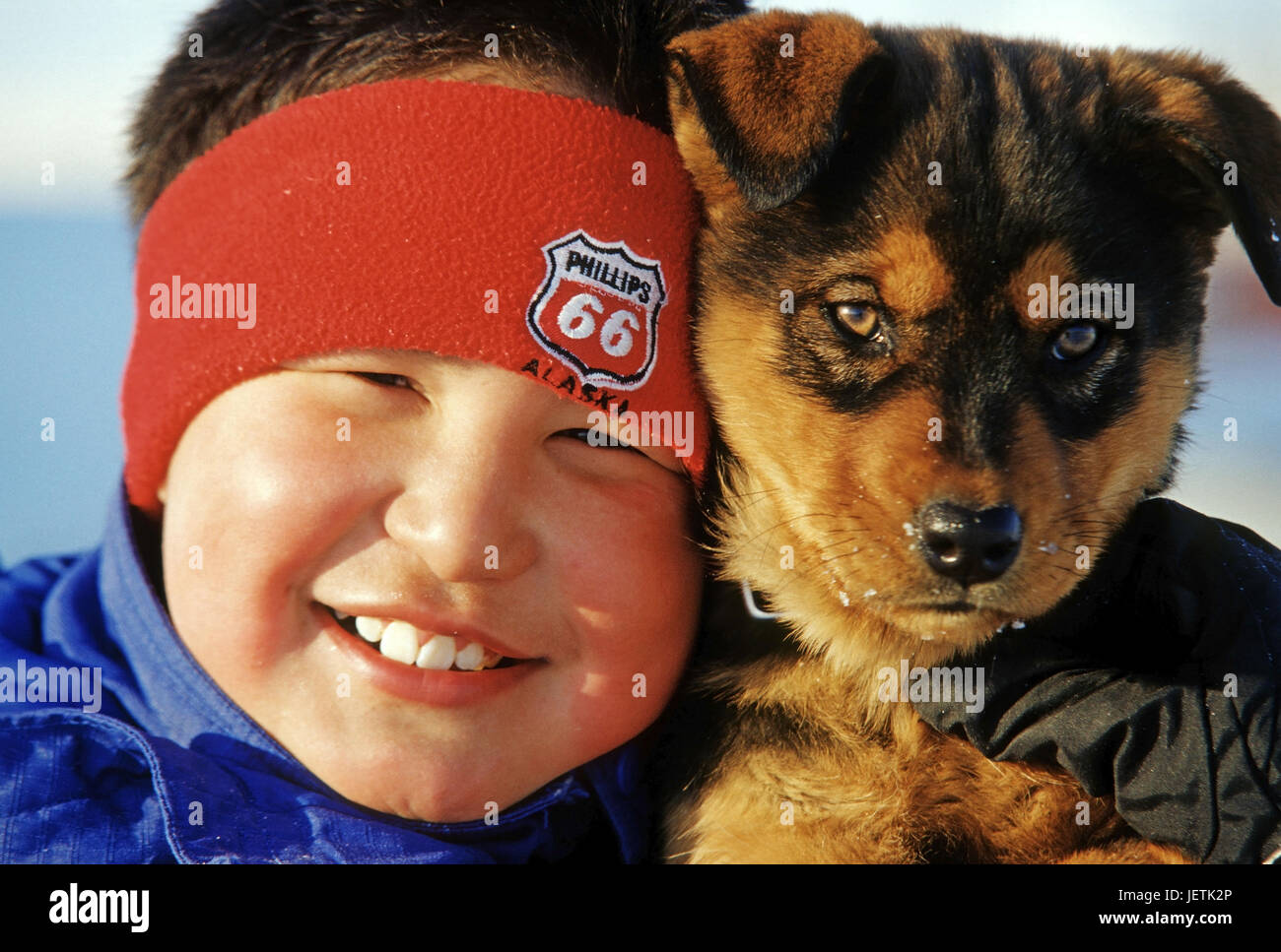 Inuit boy from Nuiqsut in the extreme north of Alaska in the arctic ...