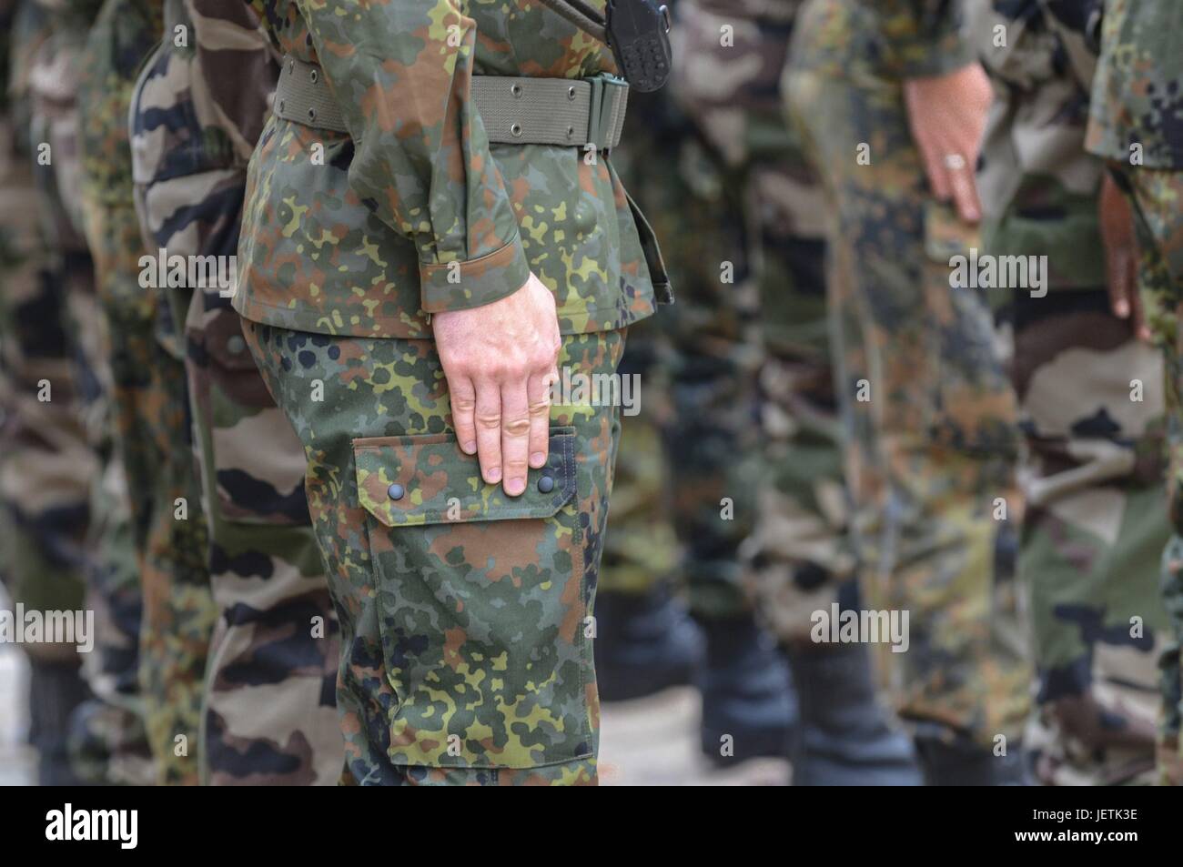 soldiers of the German- French brigade, Müllheim, Oct. 10, 2012 ...