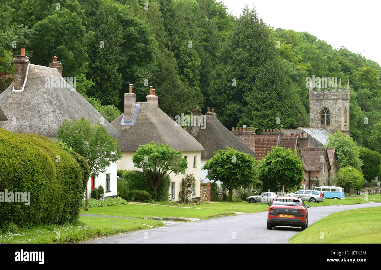 The village of Milton Abbas in Dorset on June fifteenth 2016 | usage ...