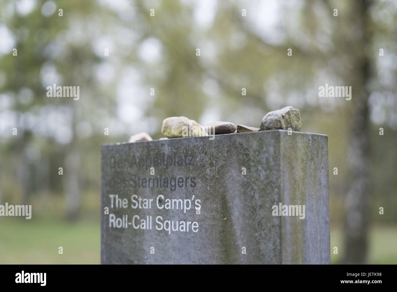 Stones of Eternity on an information signpost on former Roll-Call ...