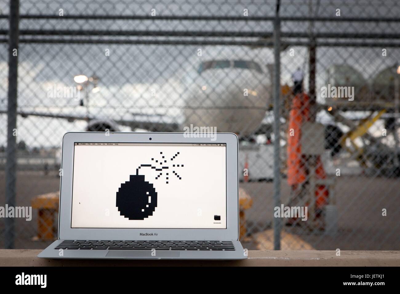 Due to security reasons cabin laptops are banned on certain flights ...