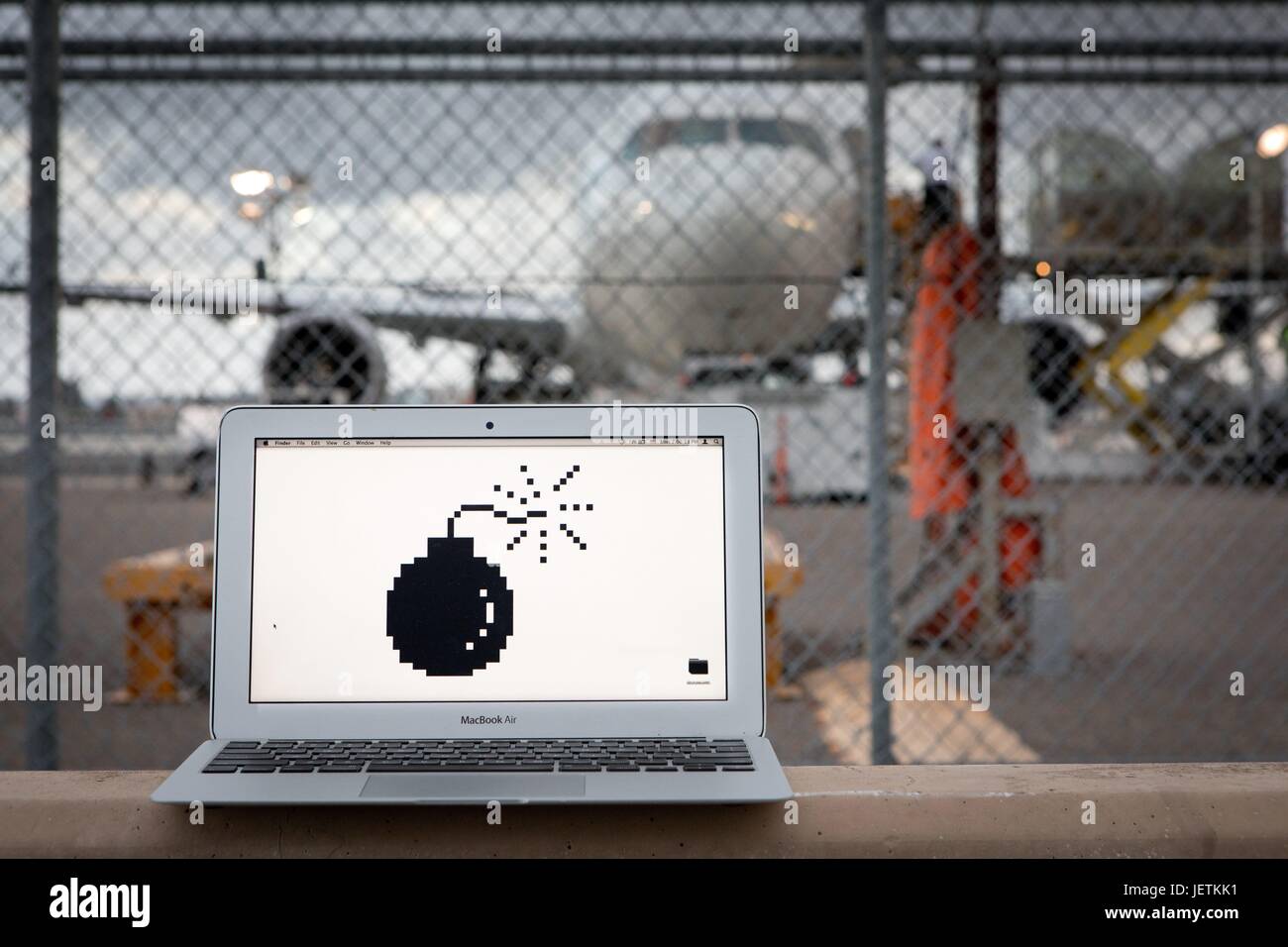 Due to security reasons cabin laptops are banned on certain flights ...