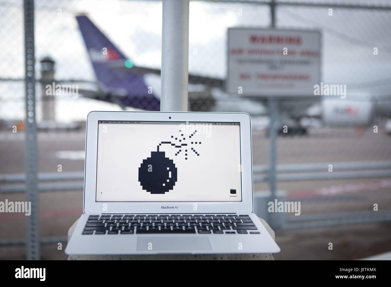Due to security reasons cabin laptops are banned on certain flights ...