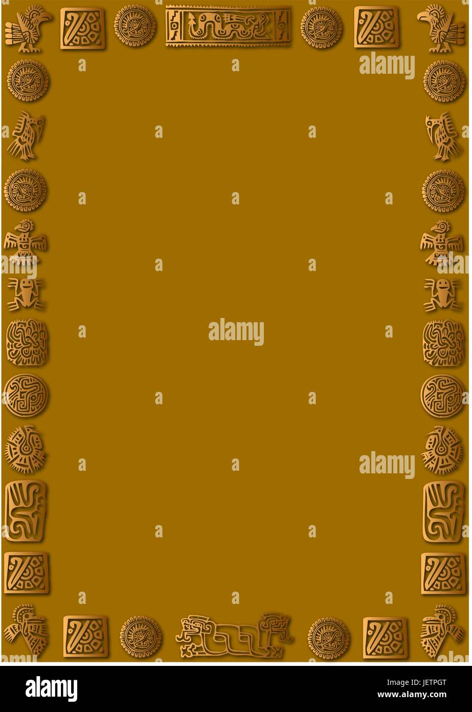 border from the mexican character - stock vector Stock Vector Image ...