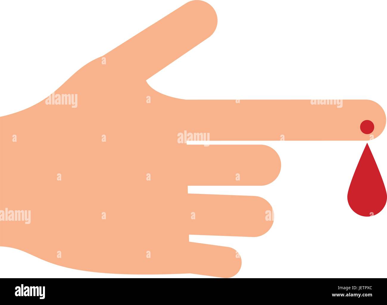 Blood Dripping Finger Stock Vector Images - Alamy