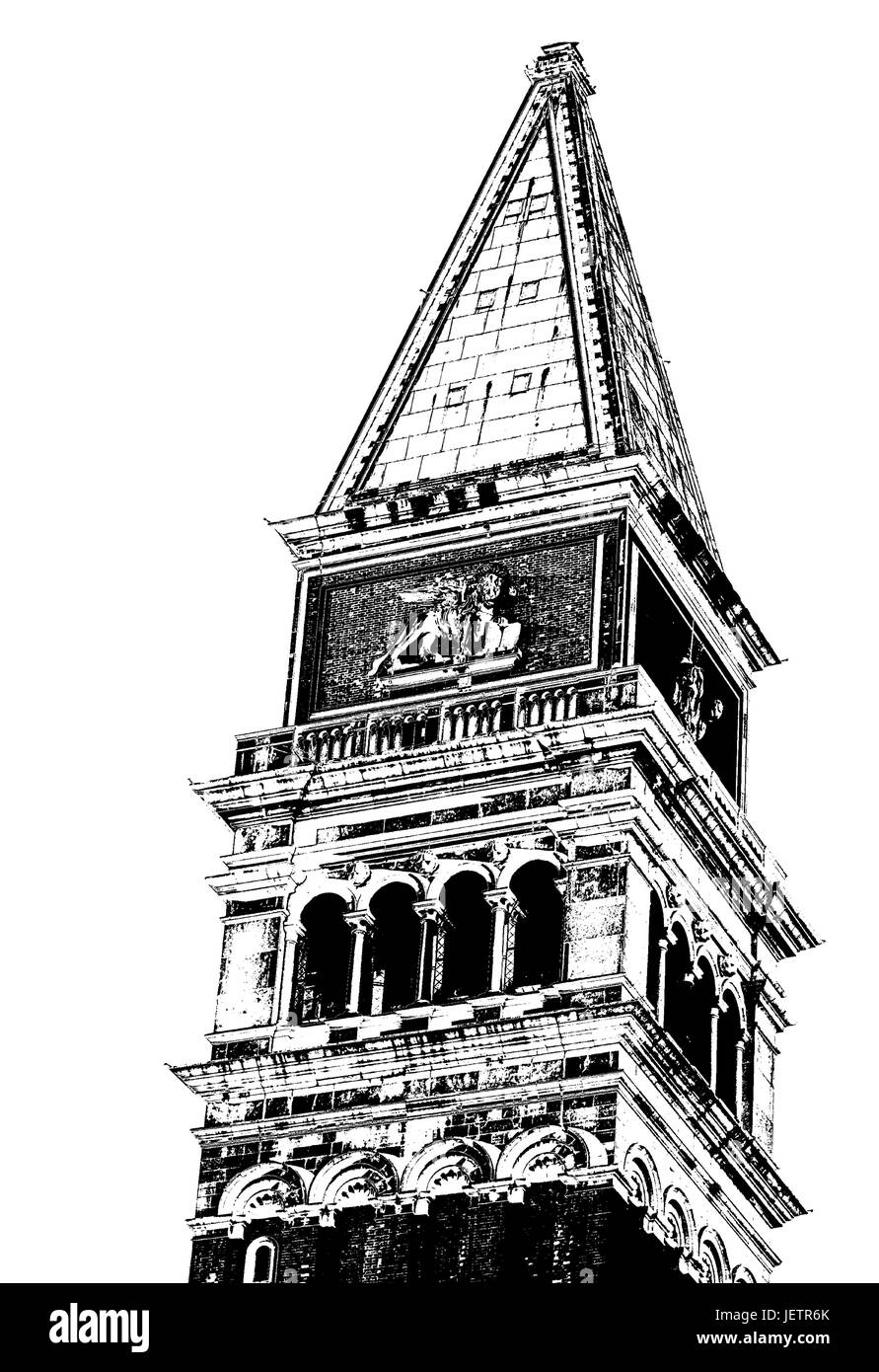 Campanile tower Stock Vector Images - Alamy