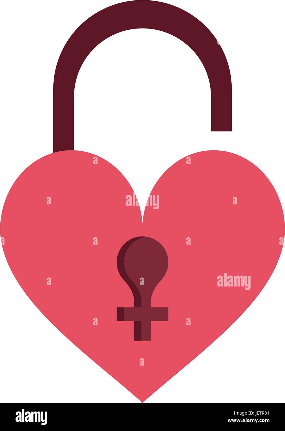 heart shape safety lock icon image Stock Vector Image & Art - Alamy