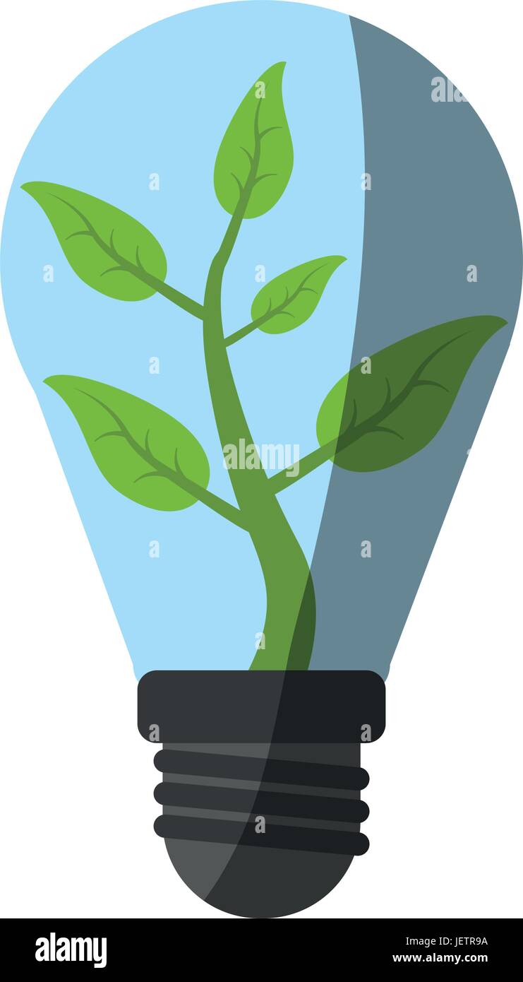 eco friendly lightbulb green idea icon image Stock Vector Image & Art ...