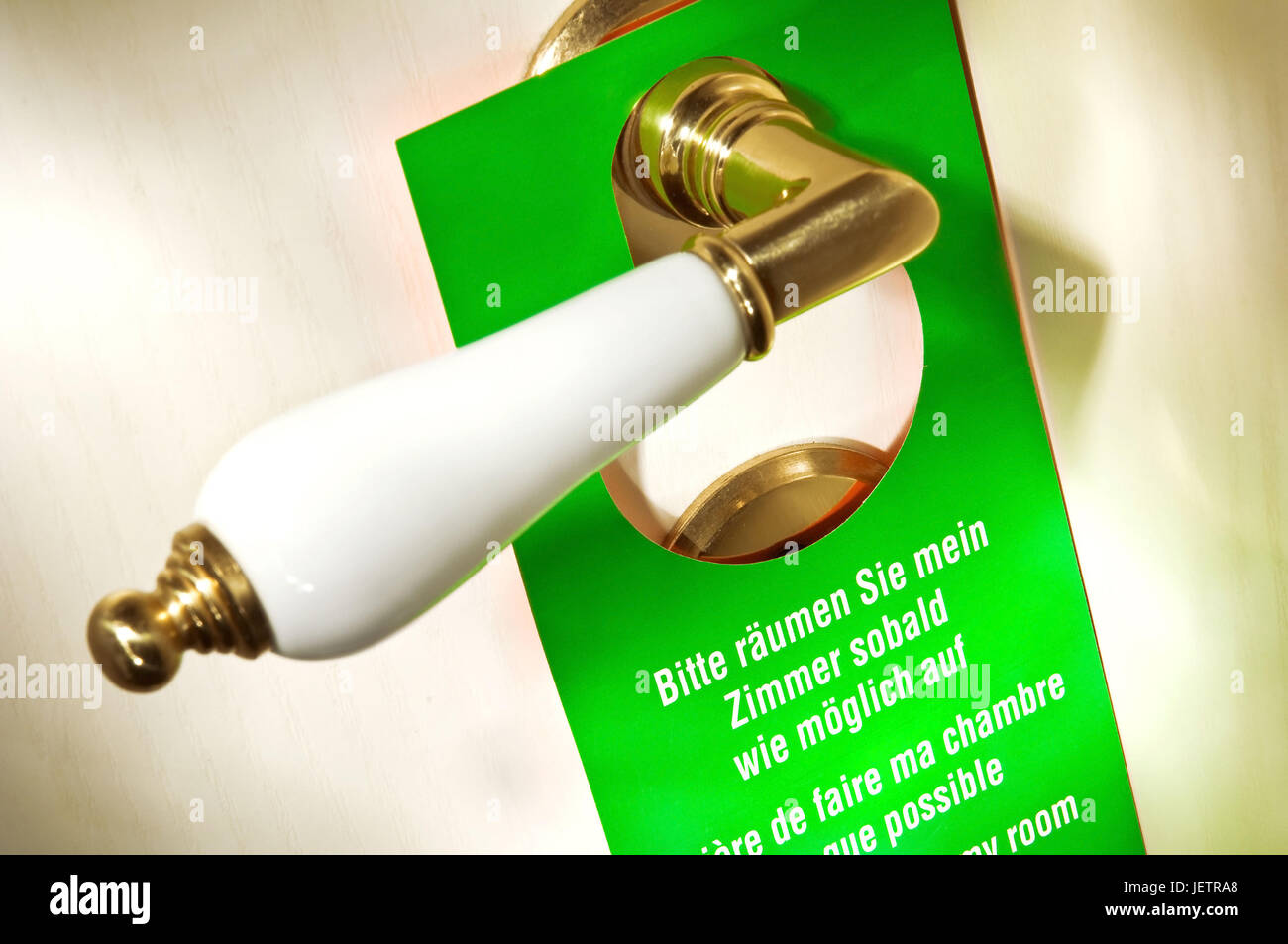 Hotel room cleaning sign hi-res stock photography and images - Alamy