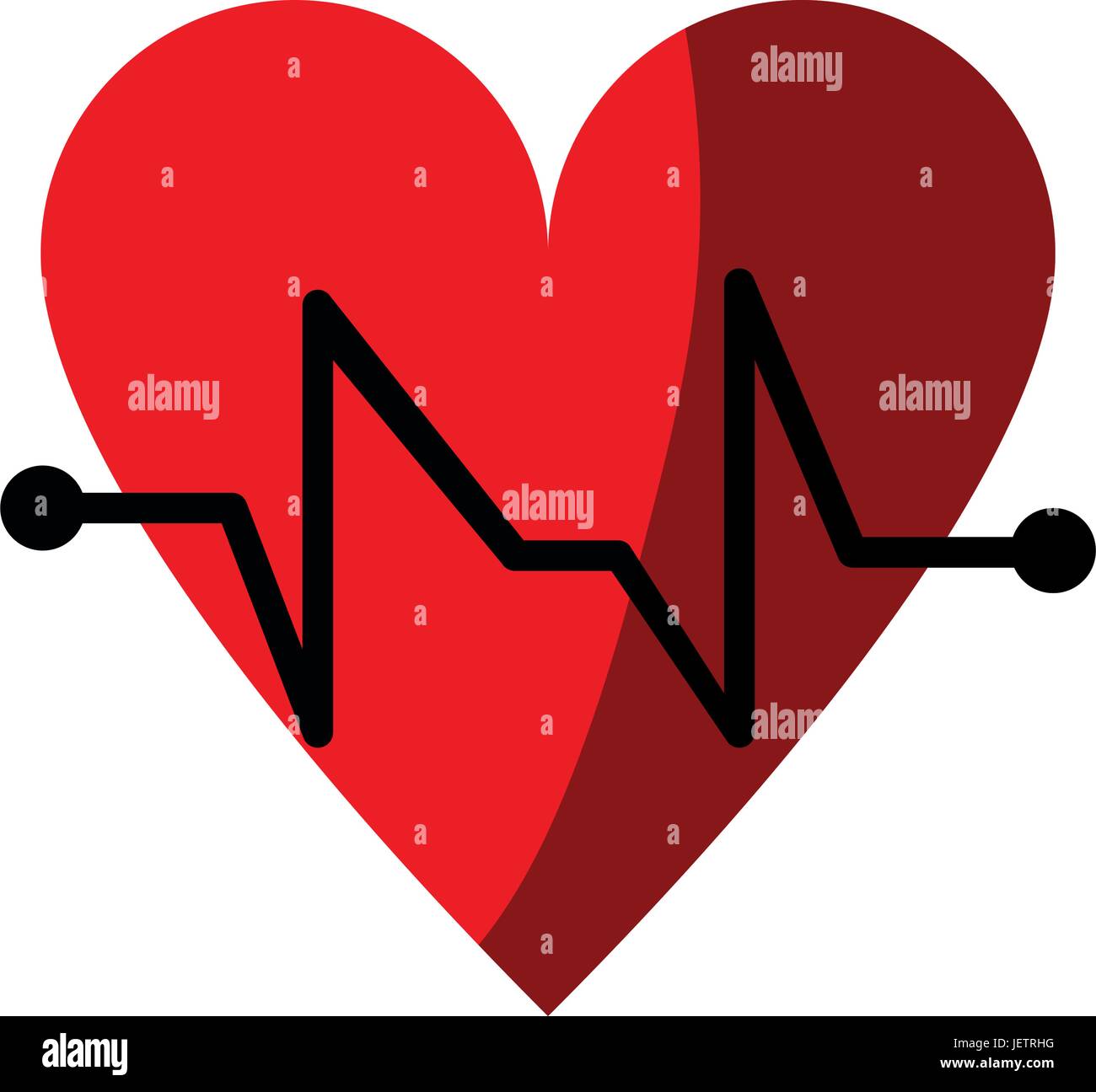 Vector cartoon illustration love hear hi-res stock photography and ...