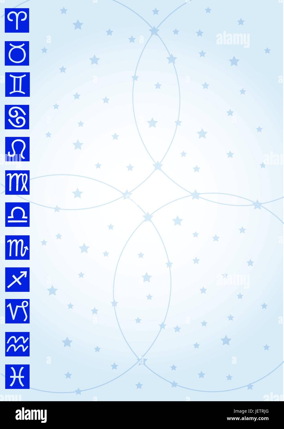 zodiac, sign of the zodiac, ledge, backdrop, background, left, sign ...