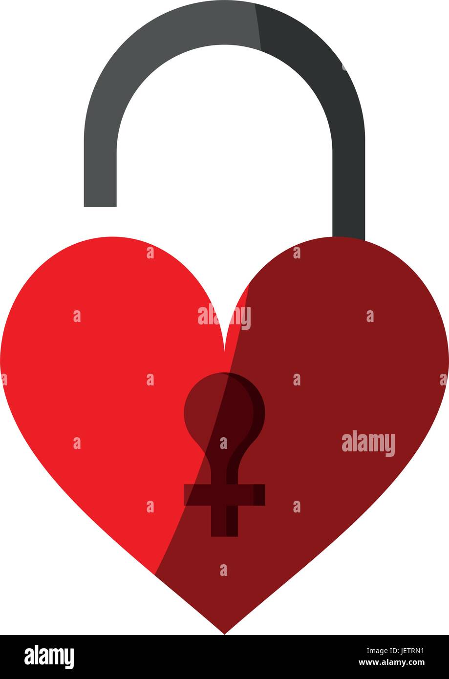 heart shape safety lock icon image Stock Vector Image & Art - Alamy