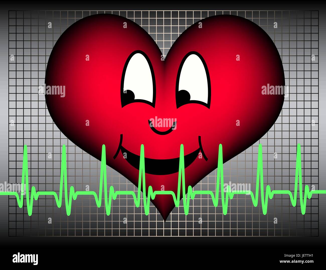 face, mimic art, plastic, heart, red, cardiogram, line, medicinally ...