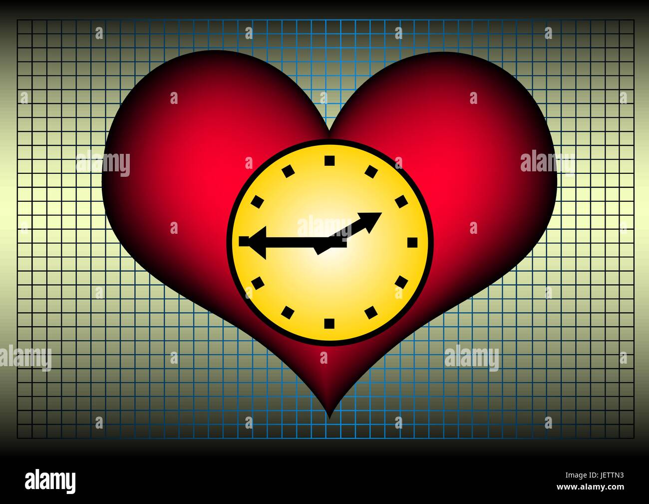 clock, clock hand, life time, heart, age, red, elder, clock ...