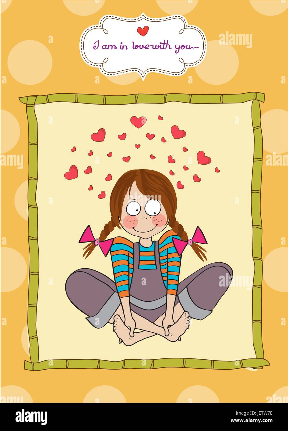 beautiful, beauteously, nice, female, illustration, cartoon, vector ...