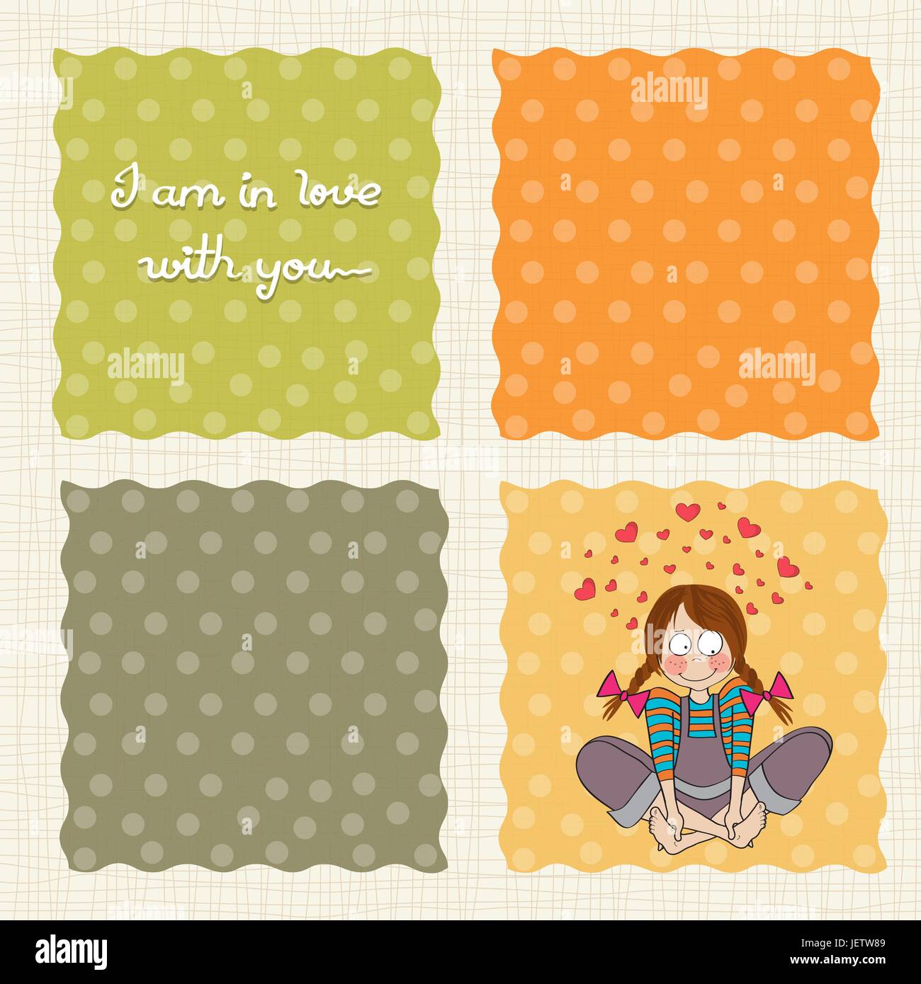 beautiful, beauteously, nice, female, illustration, cartoon, vector ...