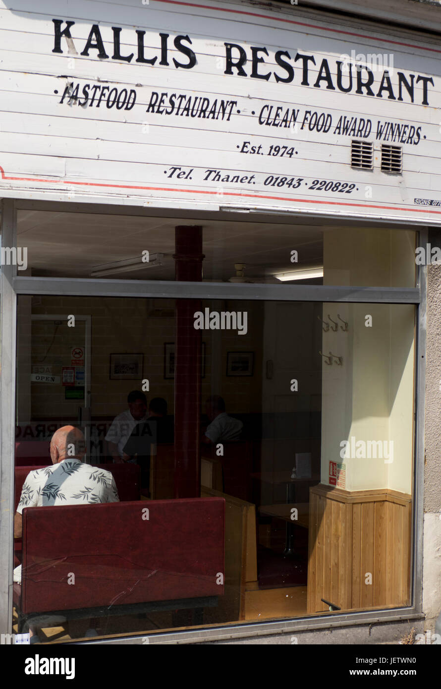 Old fast food restaurant and cafe in Margate,Kent,England,UK Stock ...