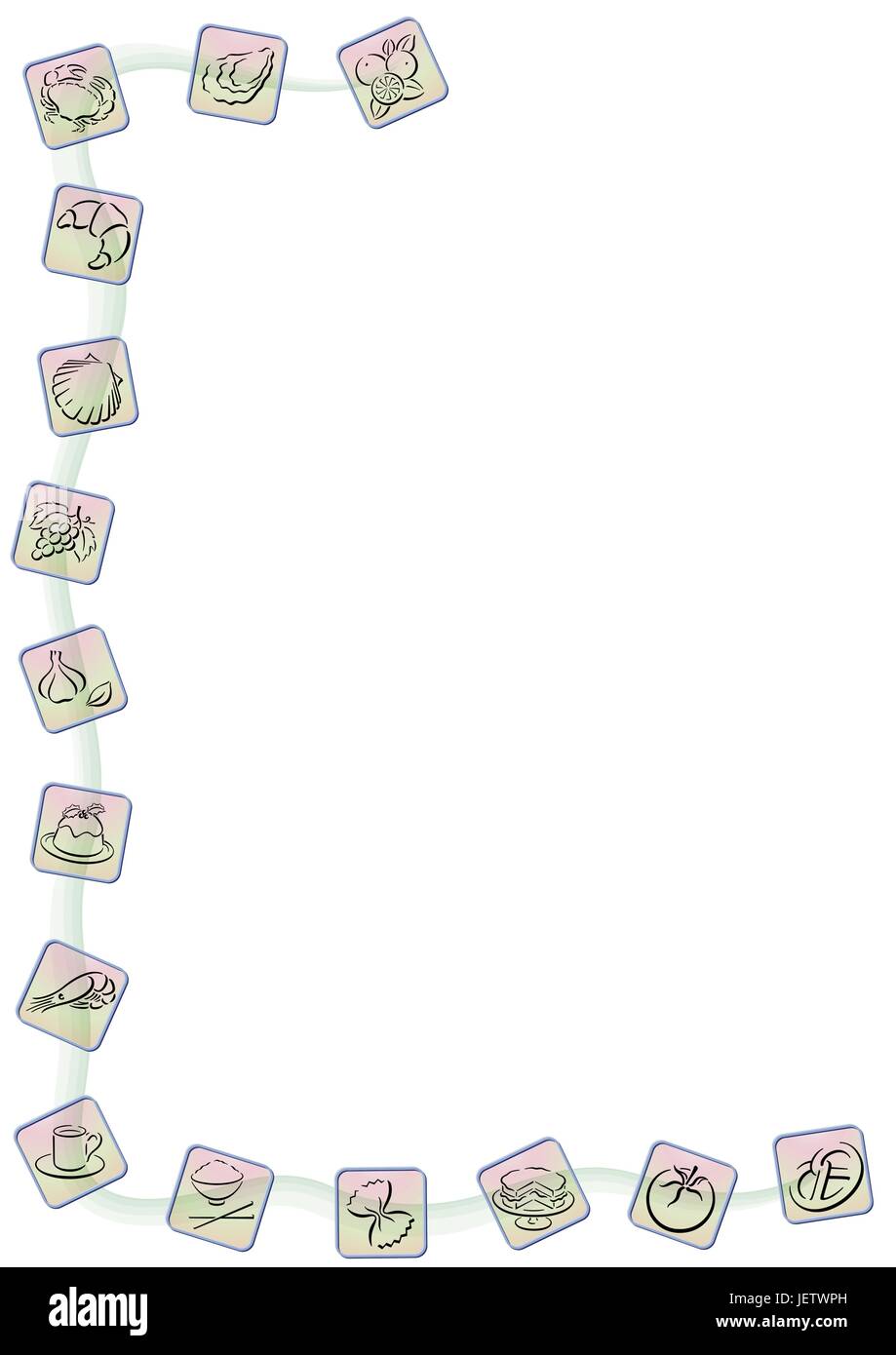 optional, gastronomy, menu, ledge, frame, framework, restaurant, drinks ...