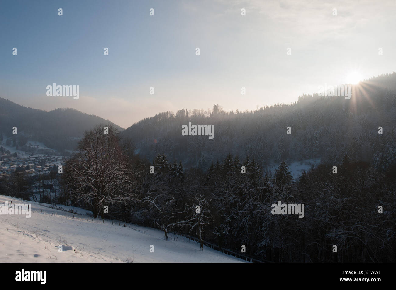 black forest Germany winter time Stock Photo - Alamy