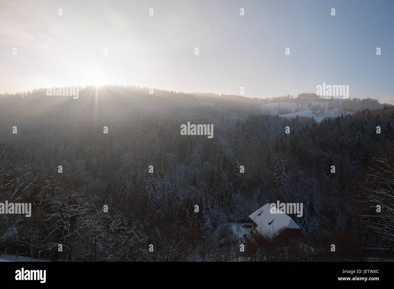 black forest Germany winter time Stock Photo - Alamy