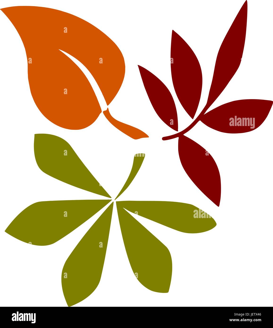 autumn leaves vector Stock Vector Image & Art - Alamy