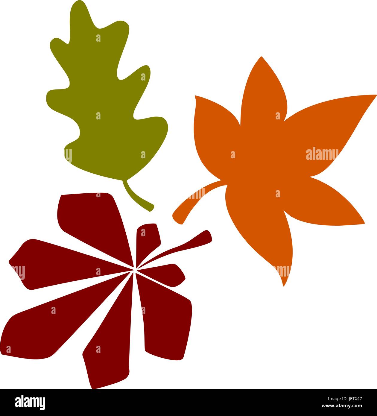 autumn leaves vector Stock Vector Image & Art - Alamy