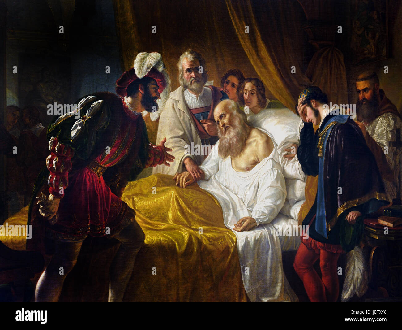 Leonardo Da Vinci ,old and mortally ill, dies in the arms of Francis I ...