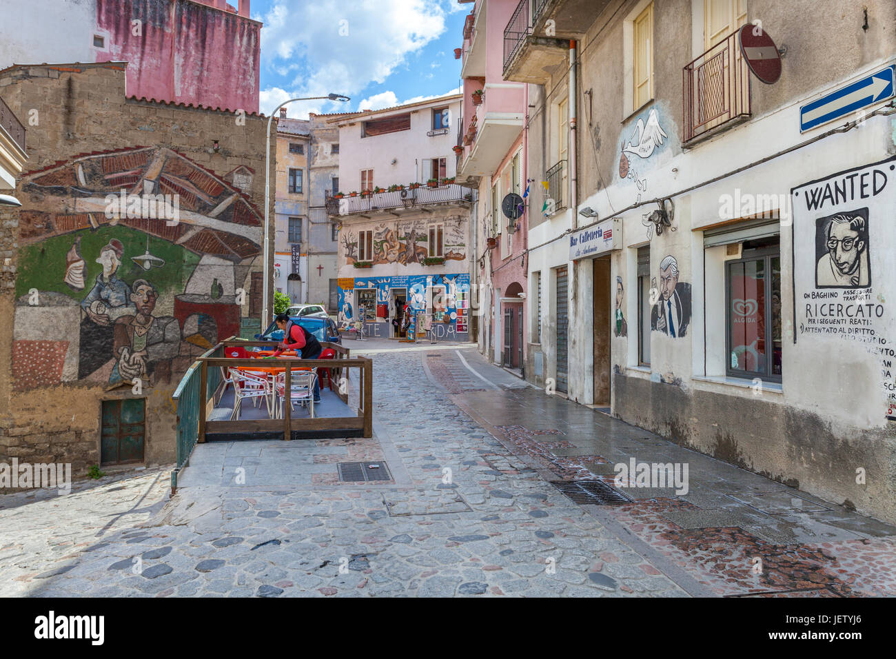 The murals of the city of Orgosolo Stock Photo - Alamy