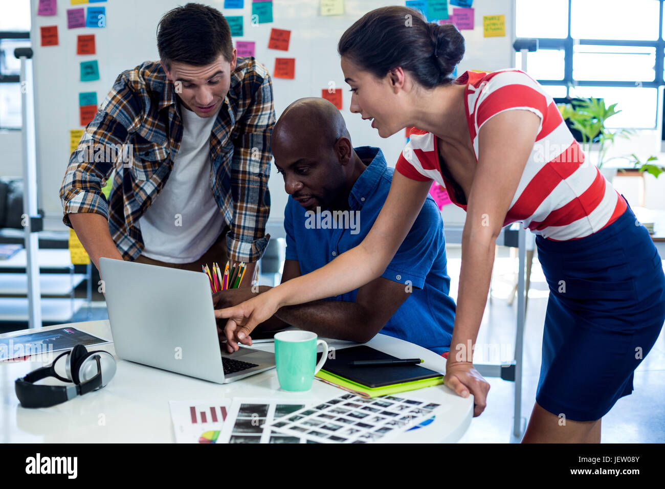 Focused young designers working hi-res stock photography and images - Alamy
