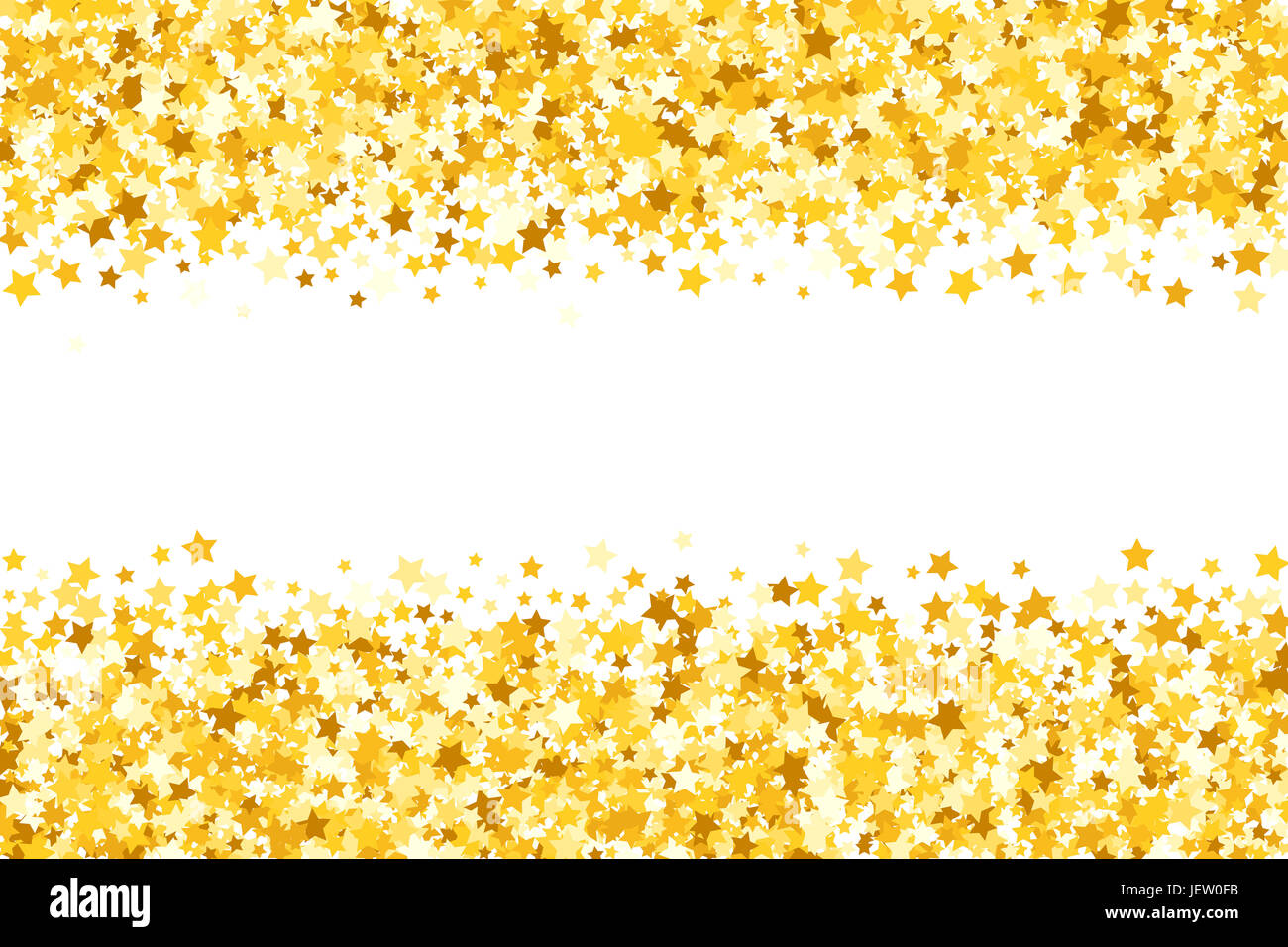 Border with shimmer stars. Gold sparkle. Golden frame of stars. Border ...